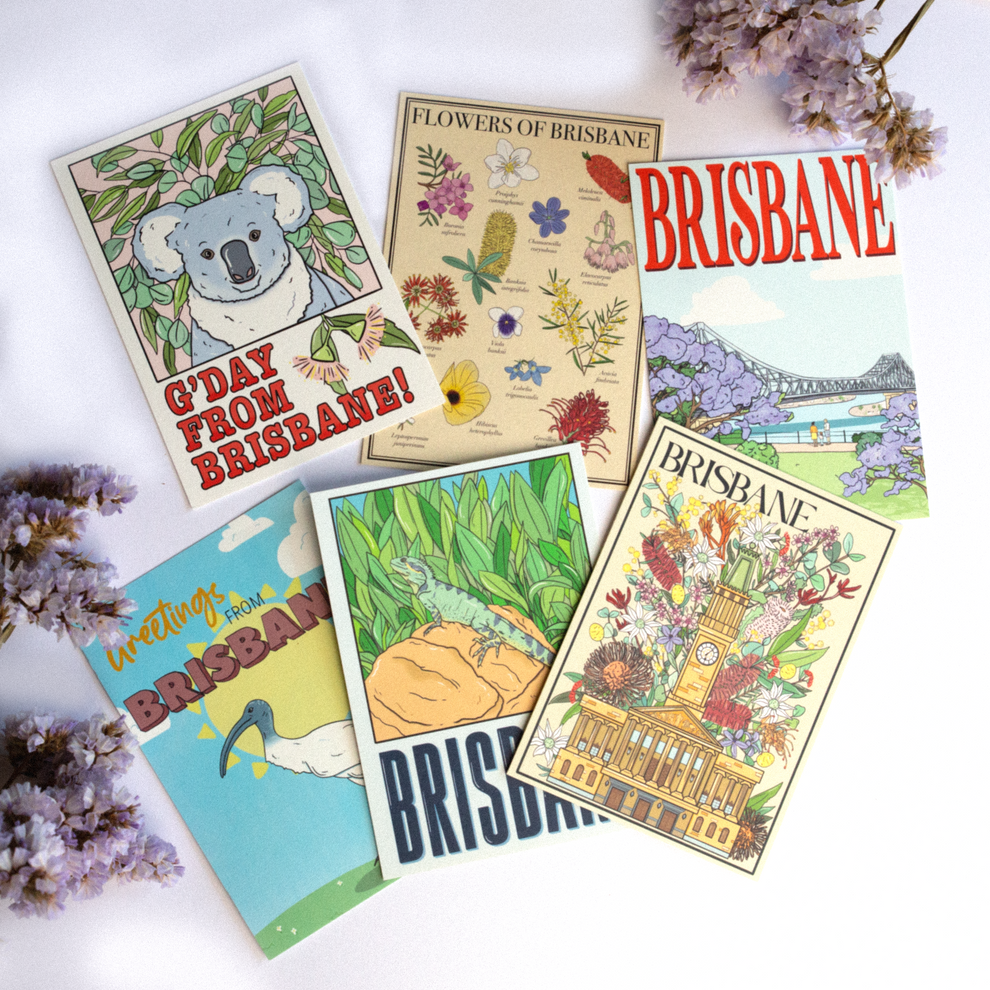 Story Bridge Postcard – Busy Head